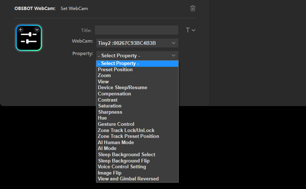 OBSBOT WebCam Plugin on Elgato Stream Deck User Guide